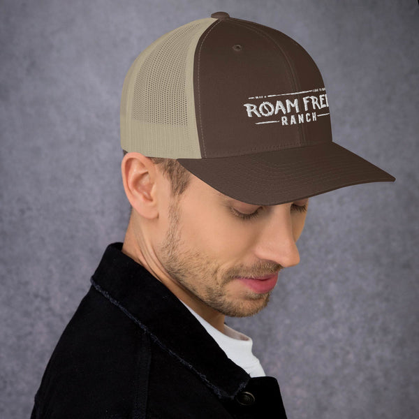 Roam Free Brown Trucker Cap